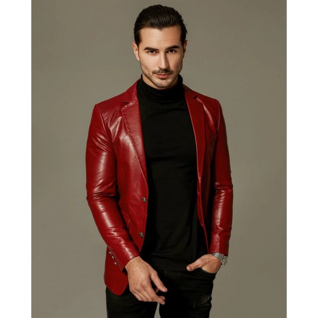 Buy Luxury Collection of Men's Leather Blazers Online